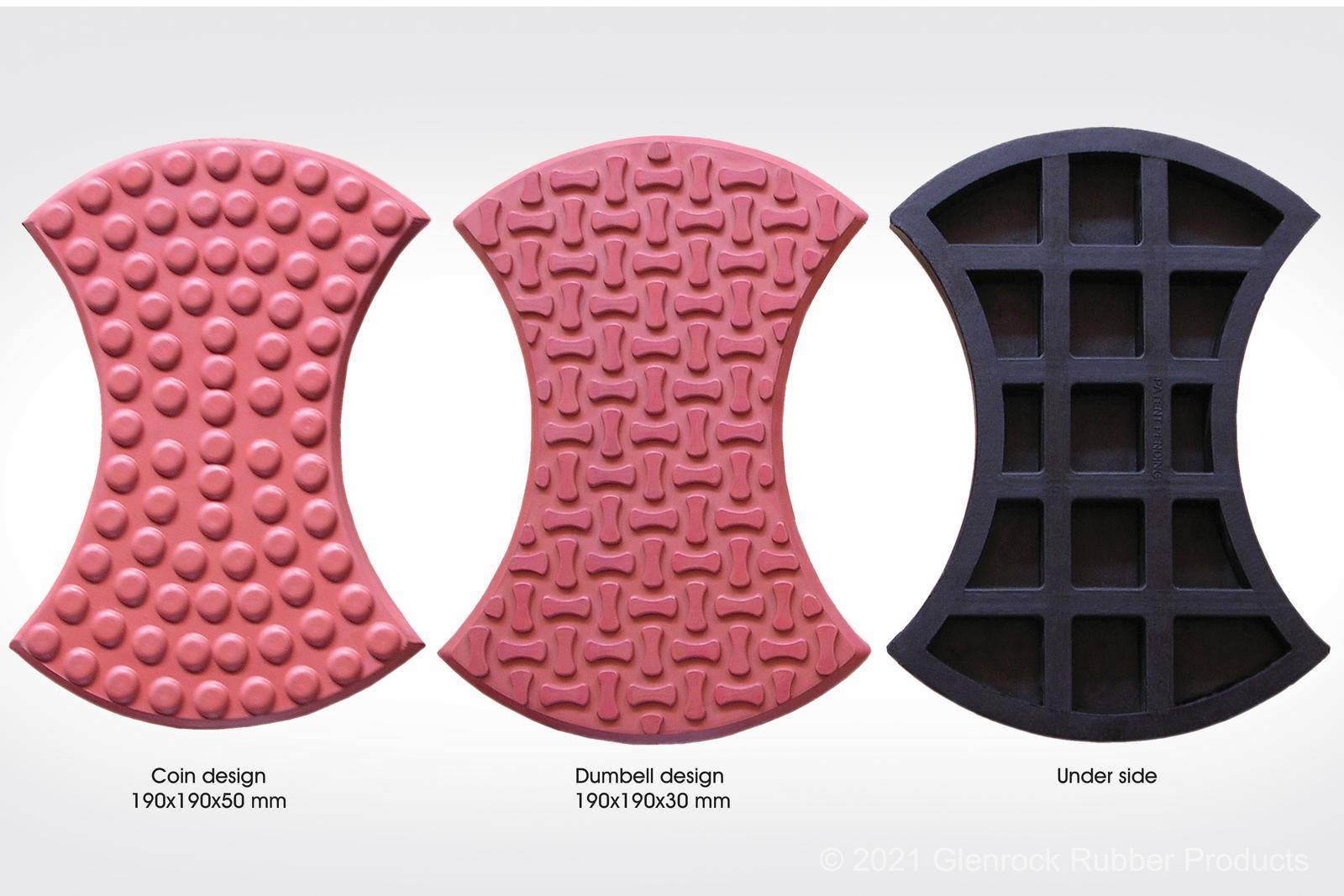 Outdoor Tiles : Intermeshing Pavement Tile | Glenrock Rubber Products